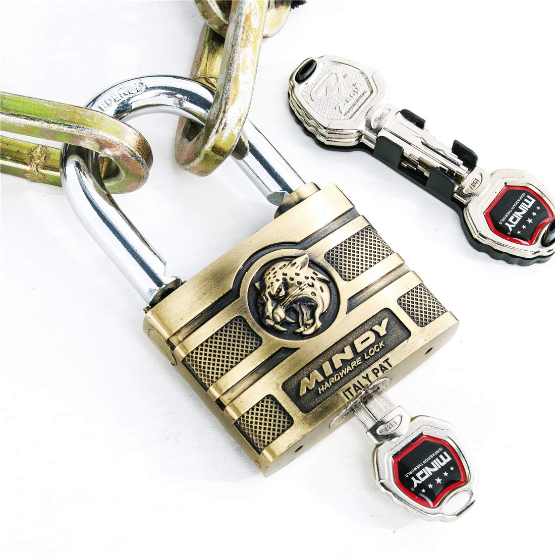 2in Hardened Keyed Hardware Padlock with 4 Special Keys