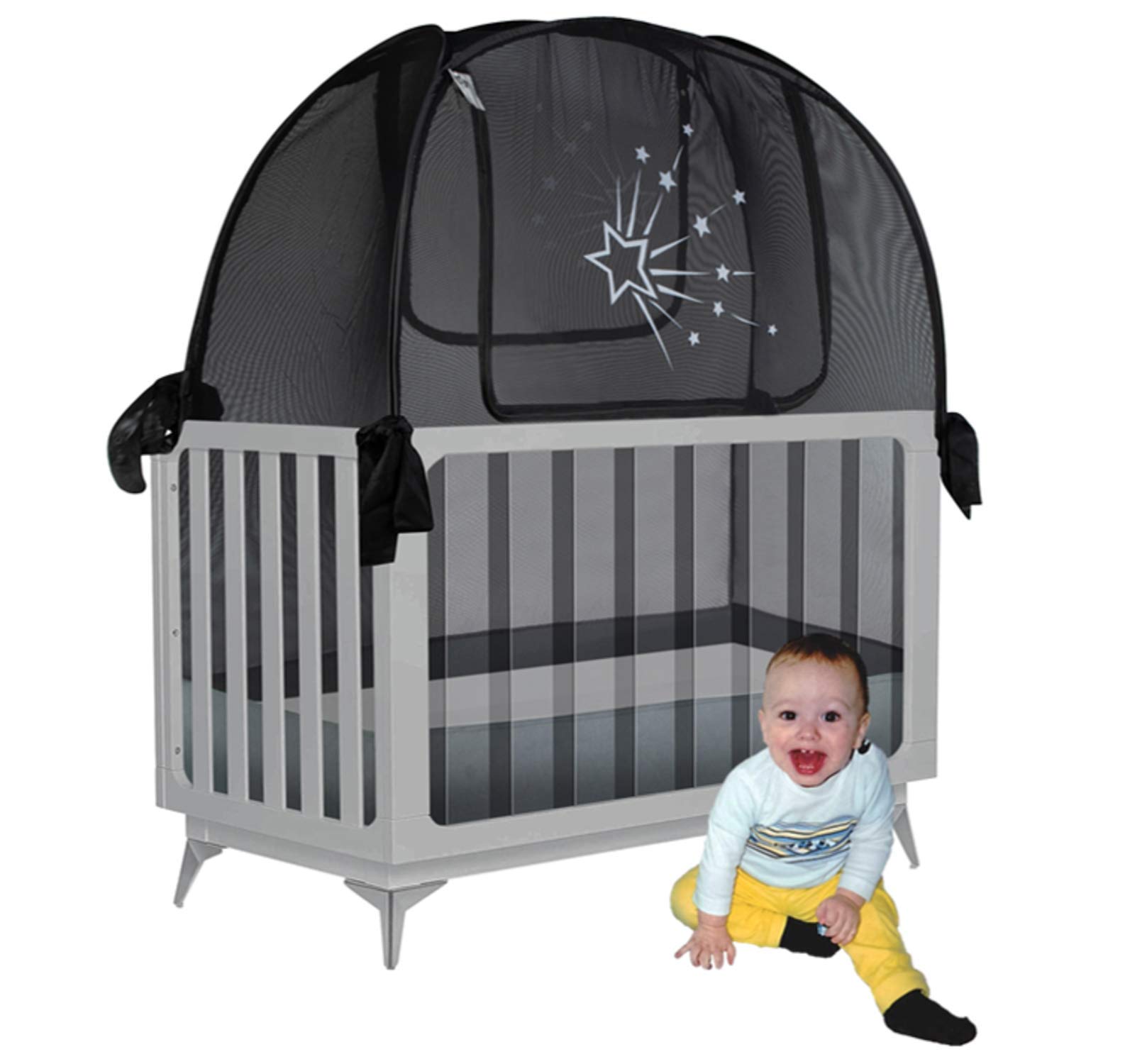 Aussie Cot Net - Baby Crib Tent and Travel Crib Tent to Keep Baby from Climbing Out - Premium Net Cover - See Through Crib Netting - Nursery Mosquito Net Tent