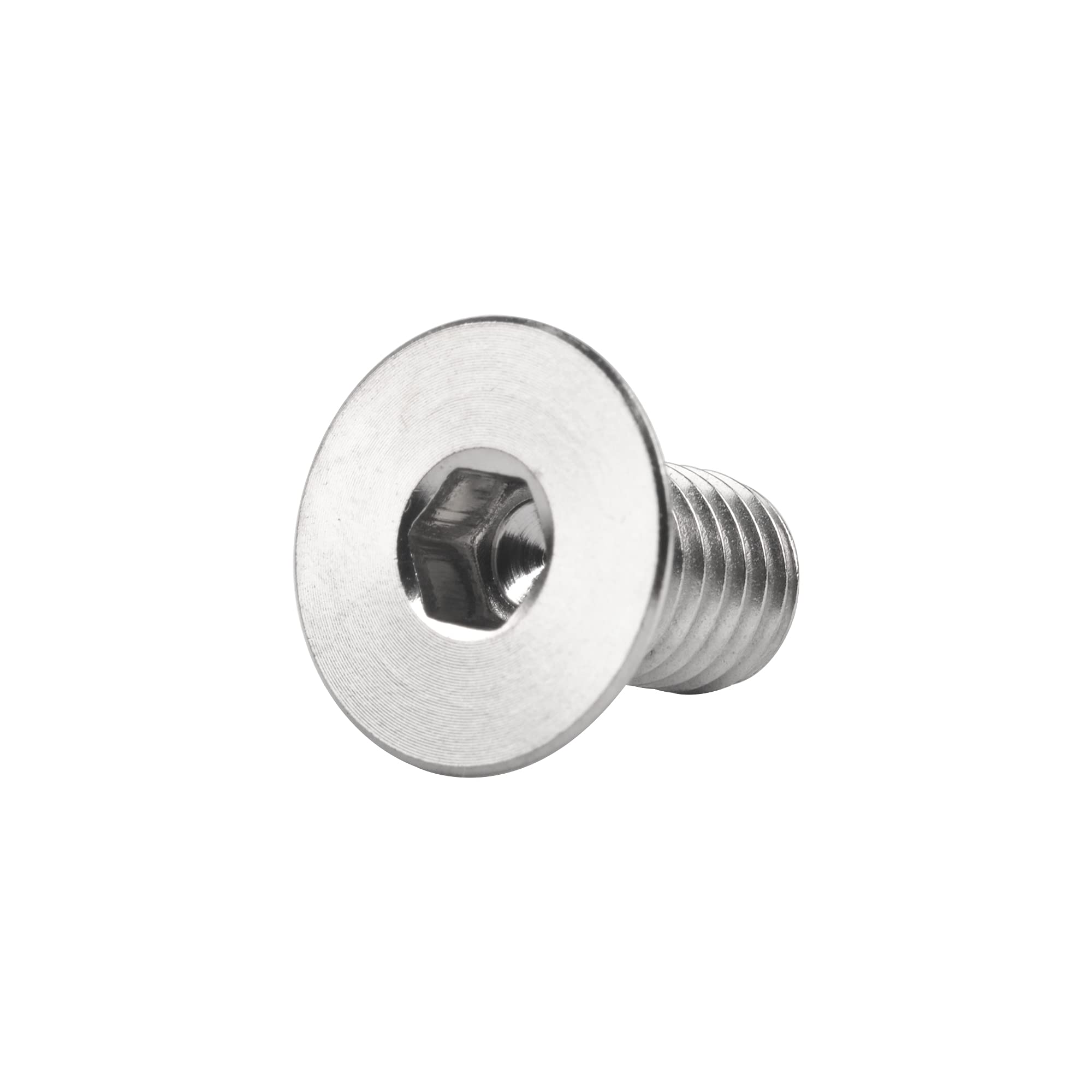 Wanyifa Titanium M8x15 20 25 30 35 40 45 50 60 65mm Full Thread Countersunk Flat Head Bolt Screw Pack of 4 (Titanium, M8x15mm)
