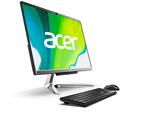Acer Aspire C24-963-UR14 AIO Desktop, 23.8" Full HD Display, 10th Gen Intel Core i5-1035G1, 12GB DDR4, 512GB NVMe M.2 SSD, 802.11ac WiFi 5, Wireless Keyboard and Mouse, Windows 10 Home