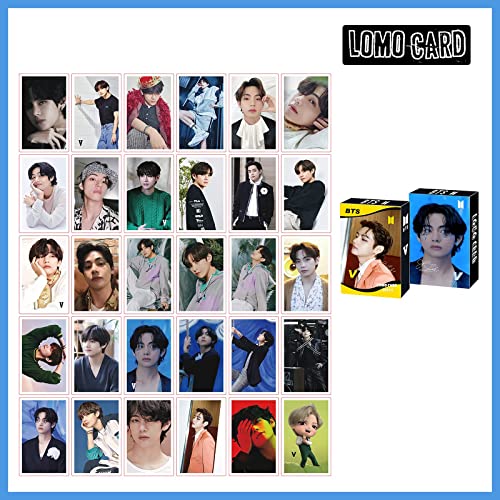 8 Pack/240 Pcs BTS Merchandise Lomo Card KPOP Photocards Butter Greeting Card with Postcards Box