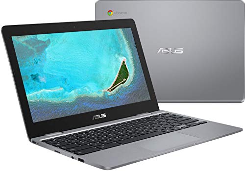 2021 ASUS 11.6 Light Thin Chromebook Student Laptop, Intel Celeron N3350 Up to 2.4GHz, 4GB RAM, 96GB Storage Space (32 GB eMMC + 64GB Micro SD), Webcam, Chrome OS, Space Gray