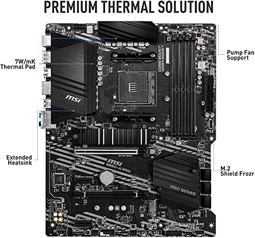 INLAND Micro Center AMD Ryzen 5 5600X Desktop Processor 6-core 12-Thread Up to 4.6GHz Unlocked with MSI B550-A PRO AM4 DDR4 ATX Motherboard PCIe 4.0 M.2 USB 3.2 Gen 2