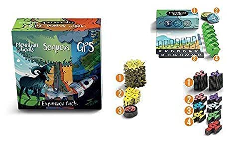 3 Small Games Plus Expansion Pack - Mountain Goats, Sequioa, GPS - Fast to Learn, Fast to Play - Family, Kid and Adult Games