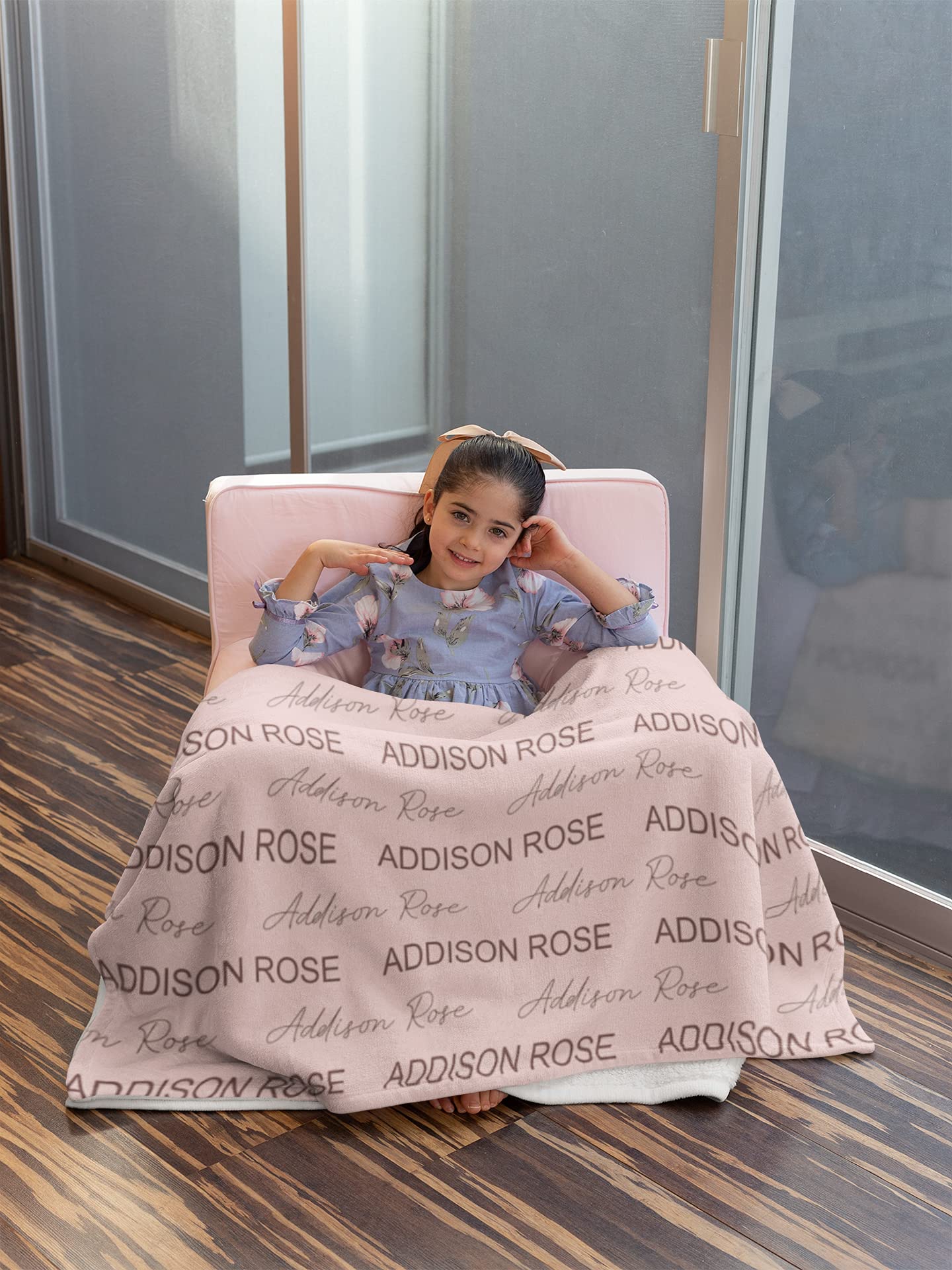Personalized Baby Blanket, Monogram Name Blanket, Swaddle Receiving Blanket, Photo Prop Birth Announcement, Customized Name Blanket for Infants Newborns, Custom Name