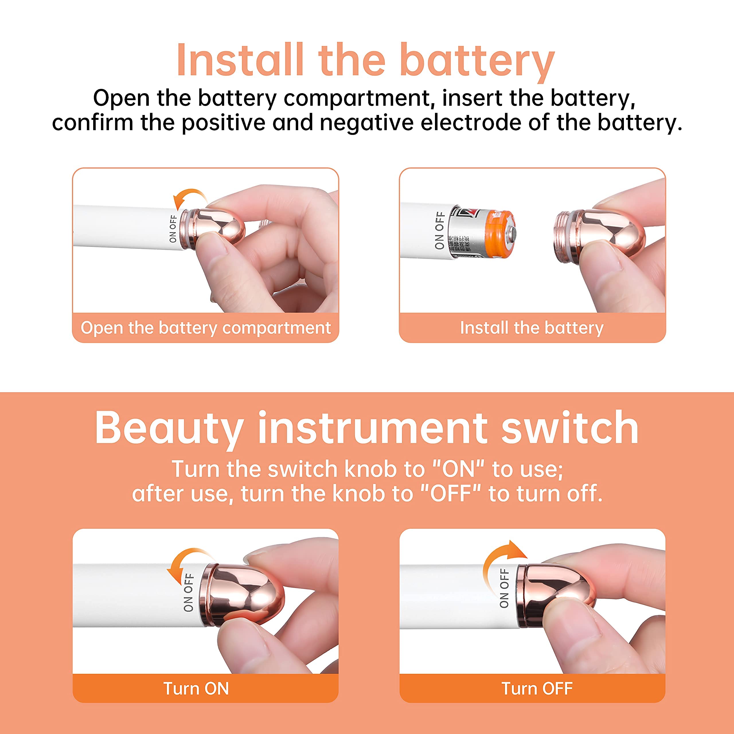 AIBOKEE 2 in 1 Face Massager Electric, 3D Face Massager Roller and T Shape Facial Massager Roller Vibrating,Skincare Tools for Face Arm Eye Waist Leg,Powered by One AA Battery(2 Piece Set)