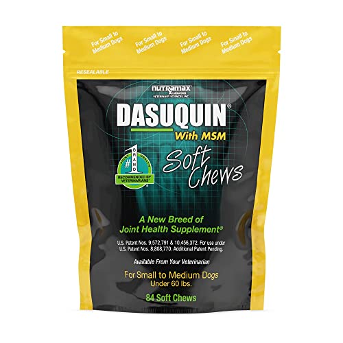 DASUQUIN MSM Soft Chews for Small to Medium Dogs, 1.1 lbs., Count of 84, 6.25 in