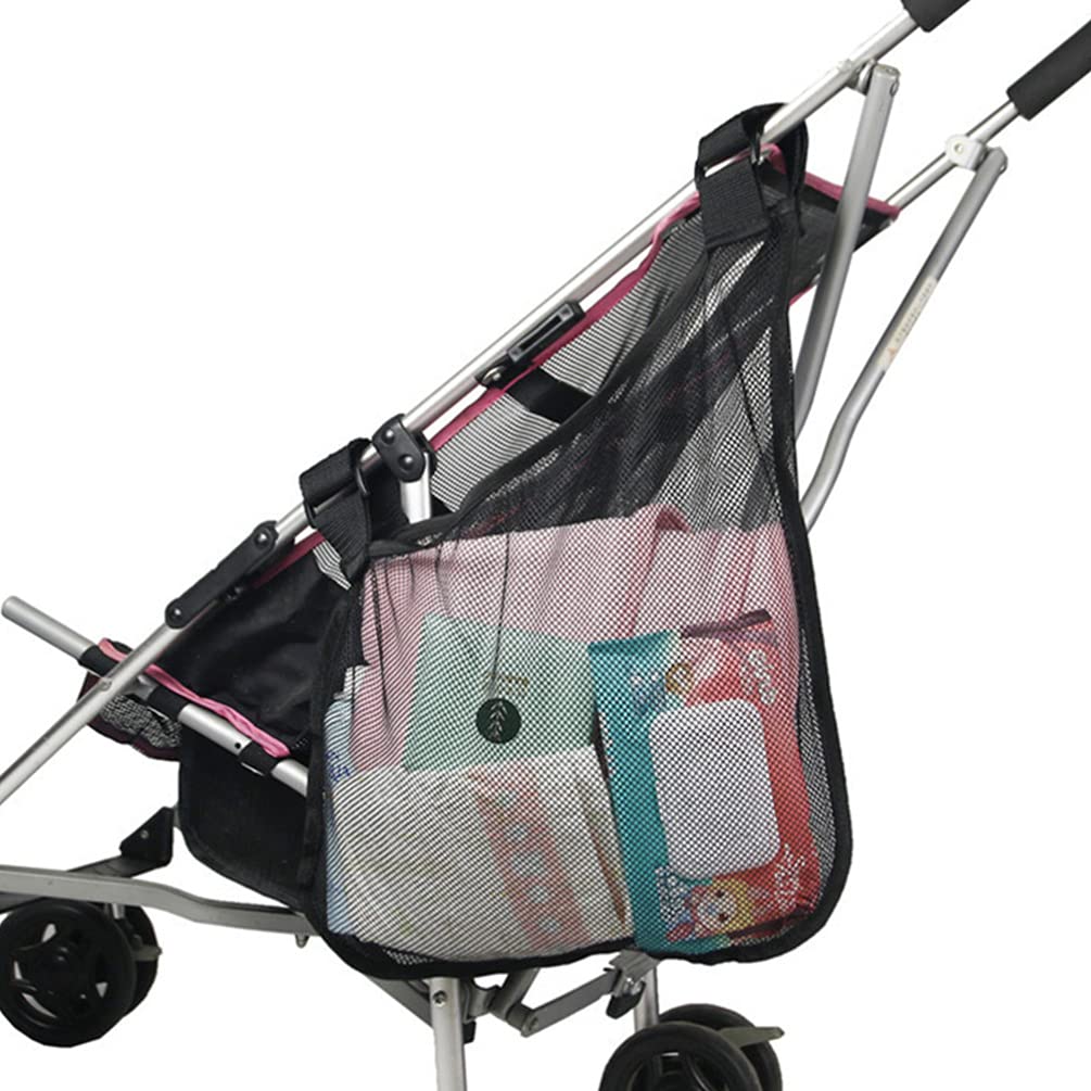 Toyvian Baby Stroller Organizer Stroller Mesh Net Hanging Bag Accessories Bag for Diaper Bottle Baby Toys Phone