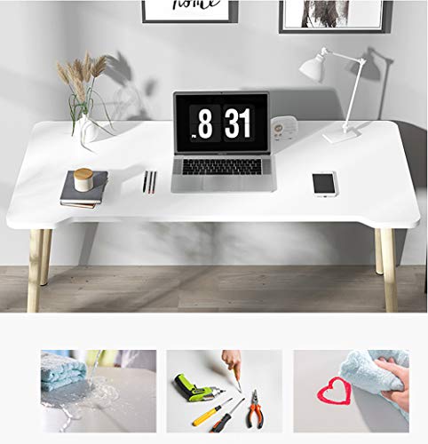Modern Simple Style Computer Desk,Solid Wood Ergonomic Writing Table Workstation,Pc Laptop Study Writing Desk Workstation for Home Office