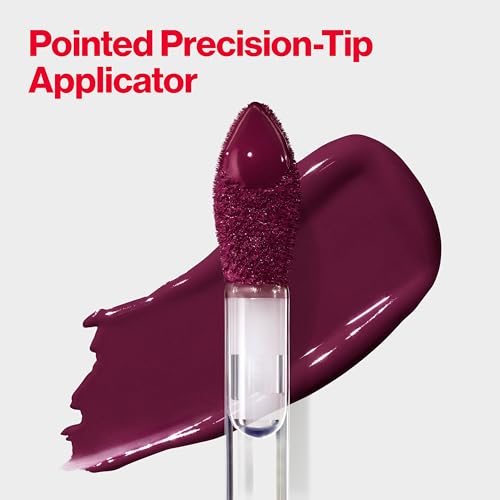 Revlon ColorStay Satin Ink Liquid Lipstick, Longwear Rich Lip Colors, Formulated with Black Currant Seed Oil, 022 Black Cherry, 0.17 fl oz