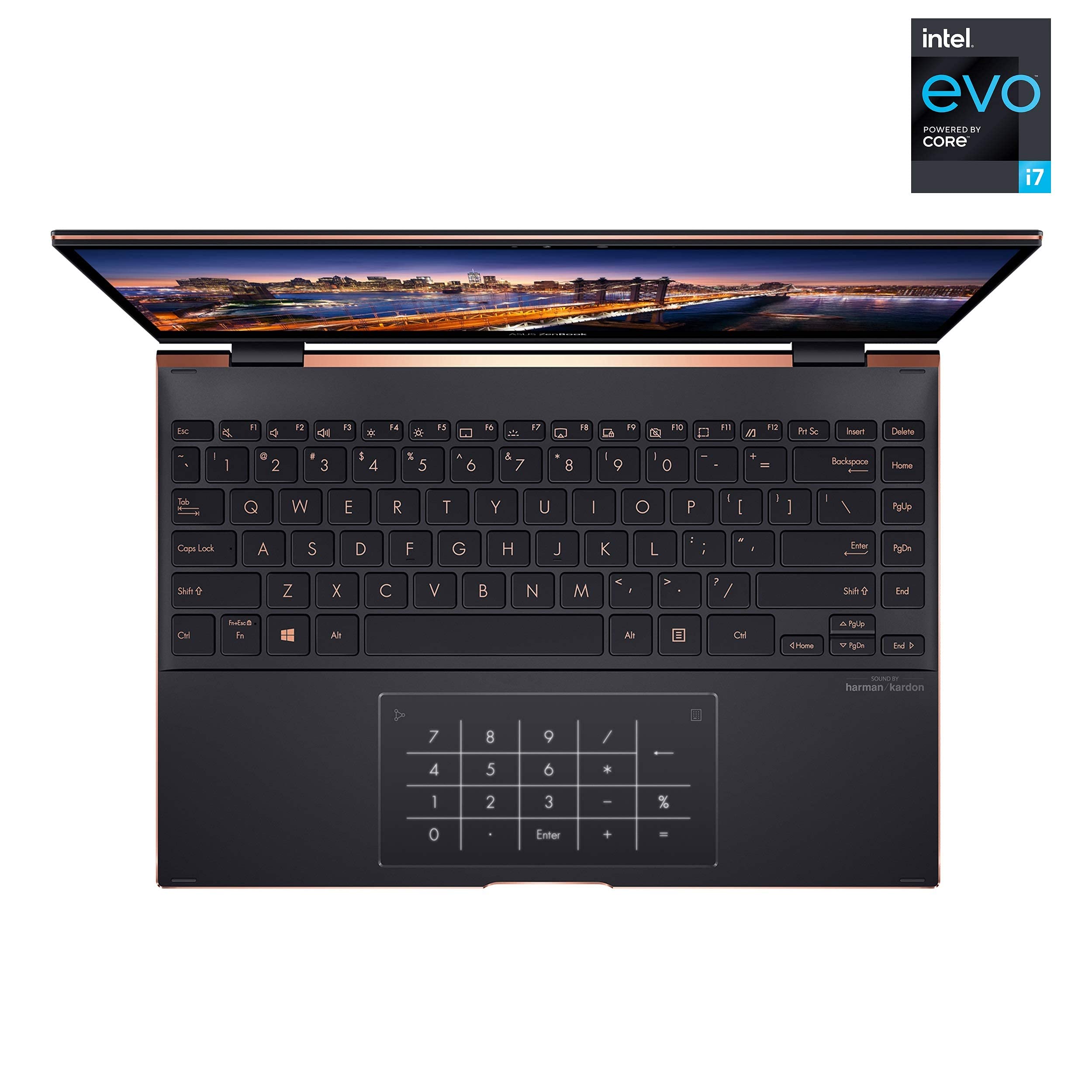 Asus ZenBook Flip S Ultra Slim Laptop, 13.3 4K UHD OLED Touch Display Core i7-1165G7 CPU, 16GB RAM, 1TB SSD, Thunderbolt 4, TPM, Windows 10 Pro, Jade Black, UX371EA-XH77T (Renewed)