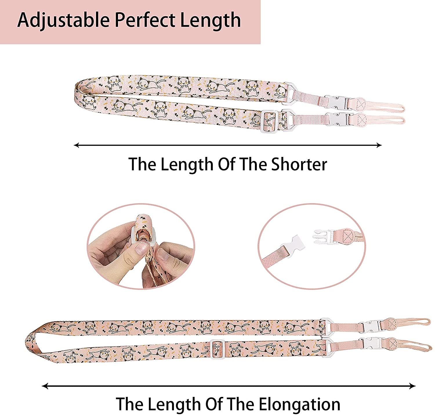 TSQ Shoulder Strap for iPad Cases Tablet Cases | Adjustable Removable Carrying Strap | Ultra Comfortable Replacement Shoulder Strap for Drop Protection for Kids Girls | Pink
