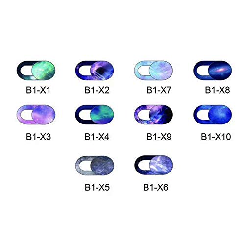 balikha 3 Pieces 0.7mm Web Camera Cover Slide Privacy, Starry Sky J