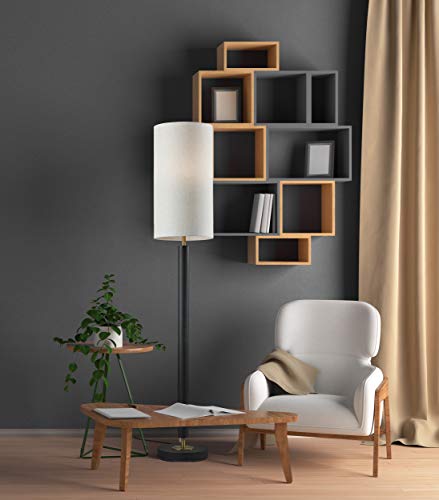 Adesso 4174-01 Hollywood Floor Lamp, Black