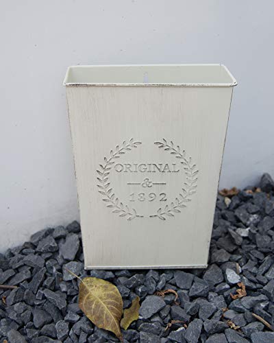 LESEN Set of 2 Farmhouse Metal Wall Planter,Rustic Wall Decor Country Hanging Wall Vase Box for Plants Flower Home Decoration