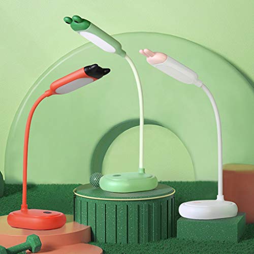 Eye-Caring Charging Plug-in Desk Lamp LED Eye Protection USB Button Dimming Can Adjust The Table Lamp In All Directions for Study and Work Office lamp (Color : Red)