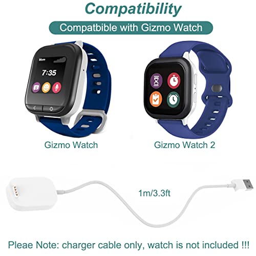 Kissmart Compatible with Gizmo Watch Charger, Replacement Charging Cable Magnetic Dock Cradle Accessories for Gizmo Watch Kids Smartwatch (1)
