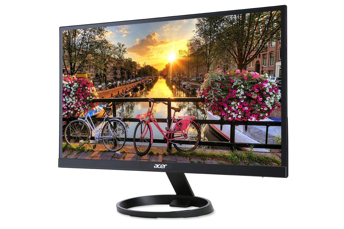 Acer R221Q Bbix 21.5" Full HD (1920 x 1080) IPS Ultra-Thin Edge-to-Edge Zero-Frame Monitor with AMD FreeSync Technology, 1ms VRB, (HDMI & VGA Ports)