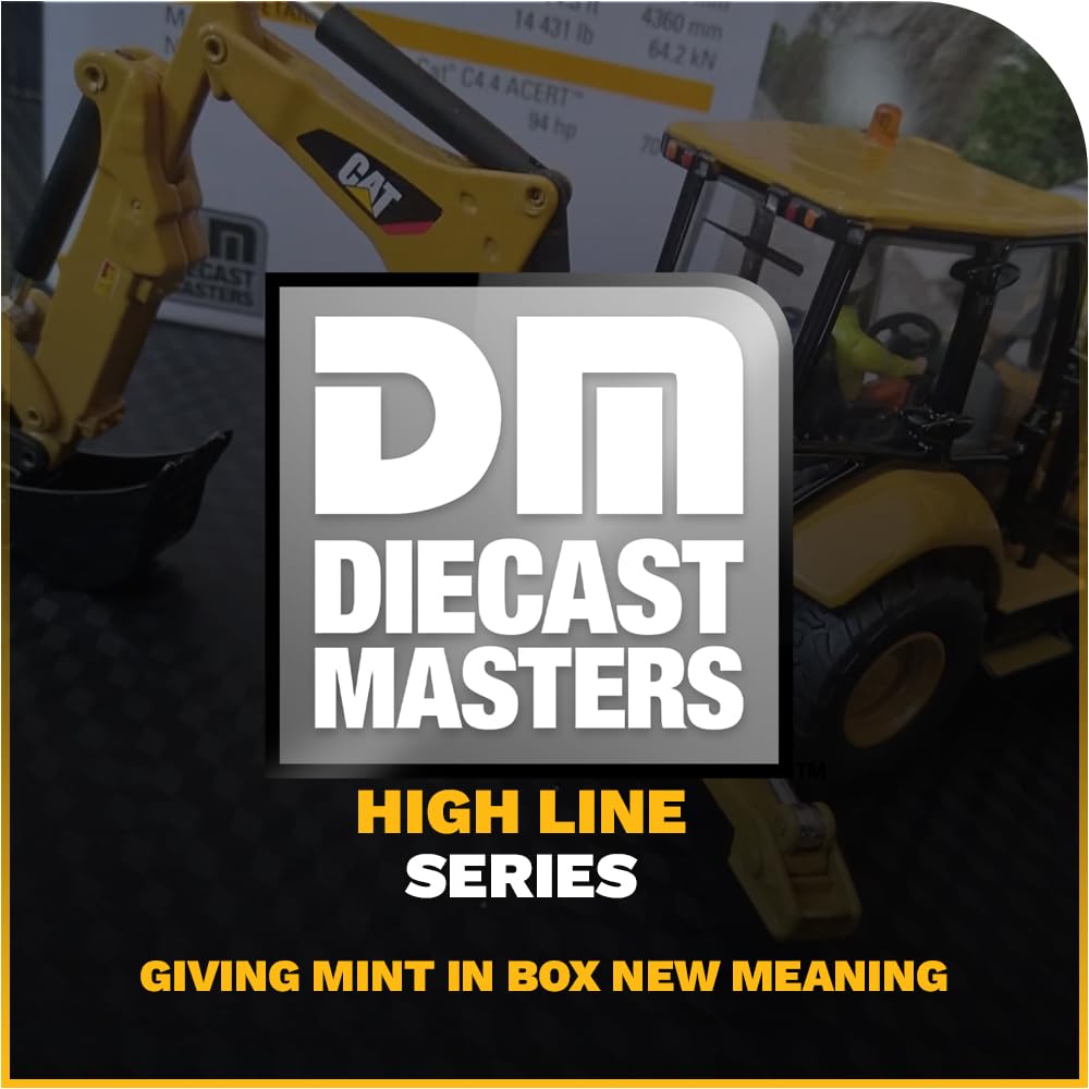 1:50 Caterpillar 420F2 IT Backhoe Loader - High Line Series by Diecast Masters - 85233 (Comes with Auger, Material Arm, Pallet Fork, and H70 Hammer attachments)