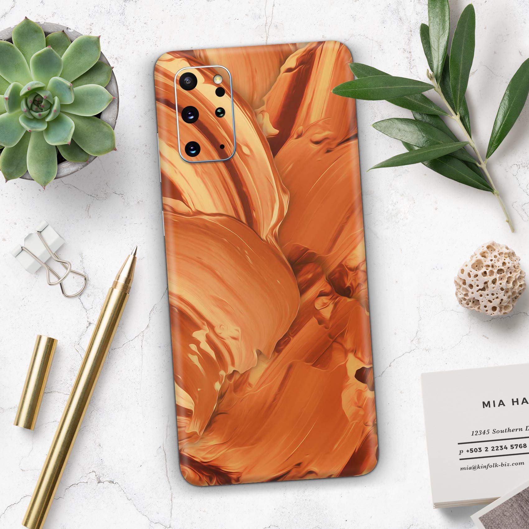 DesignSkinz Blurred Abstract Flow V46 Protective Vinyl Decal Wrap Skin Cover Compatible with The Samsung Galaxy S20 (Screen Trim & Back Glass Skin)