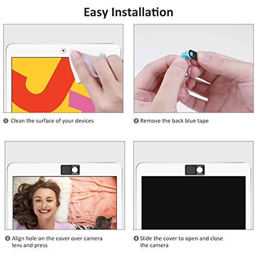 3 -Pack Webcam Cover, Protect Your Privacy and Security,Webcam Cover Slide for Laptop, MacBook, PC, Cell Phone and More Accessories