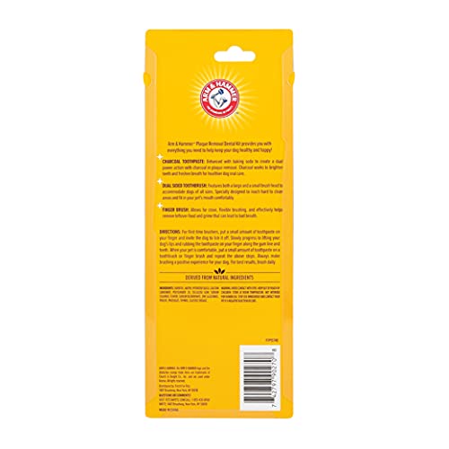 Arm & Hammer for Pets Dog Dental Care Fresh Breath Kit for Dogs | Includes Arm & Hammer Baking Soda Dog Toothpaste and Dog Toothbrush | Dog Plaque Removal Kit