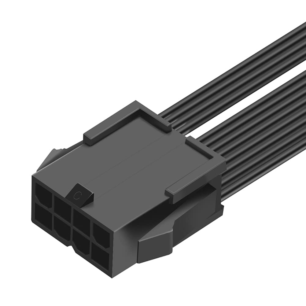 OwlTree 2 Pack EPS12V CPU 8 Pin Female to CPU ATX 8 Pin and ATX 4 Pin Male Power Supply Extension Cable EPS 12V for Motherboard 10.6 inch