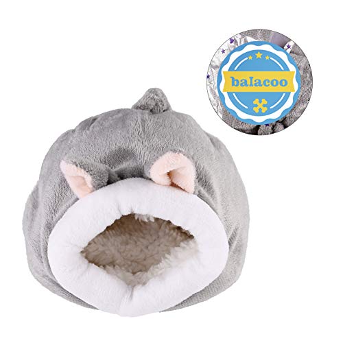 balacoo Hamster Winter Warm Bed House Hideout Small Animals Sleeping Cave Cotton Nest for Rat,Dwarf Hamster,Syrian Hamster