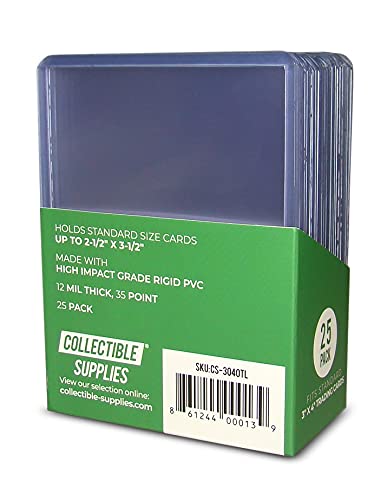 200 Standard 3" x 4" Toploaders and 200 Soft Penny Card Sleeves Package for Single Sports Trading Cards Toploaders for Sportcards Card Collecting
