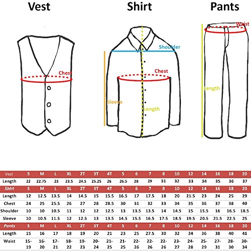 4pc Baby Toddler Kid Boy Formal Suit Black Pants Shirt Vest Necktie Set Sm-4T (3T, Purple)