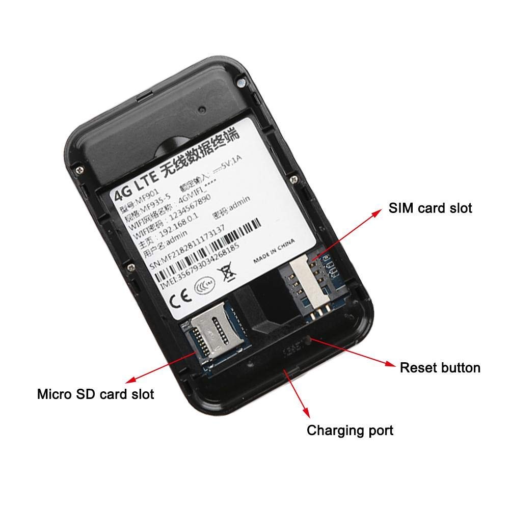 4G LTE Mobile Hotspot Device, Box-high Speed-2100Mah-can Connect up to 10 Users-USB Charging Portable 4G Router,Suitable for Mobile Phones,Laptops,etc.(T1)