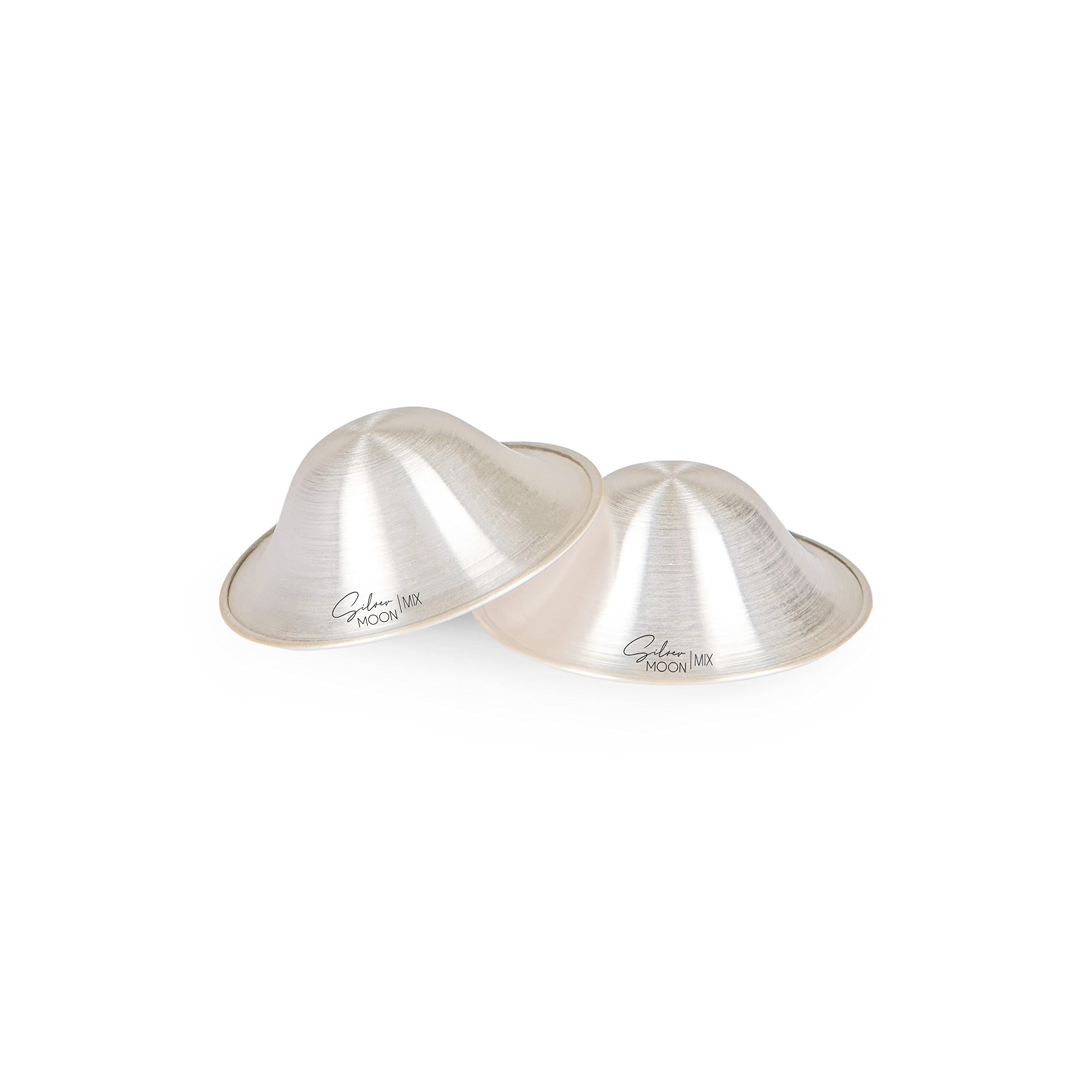 Silver Moon 999 Pure Silver Nursing Cups - Nipple Covers for Healing - Newborn Breastfeeding Essentials Nursing Breast Shields - Nipple Protector Mix