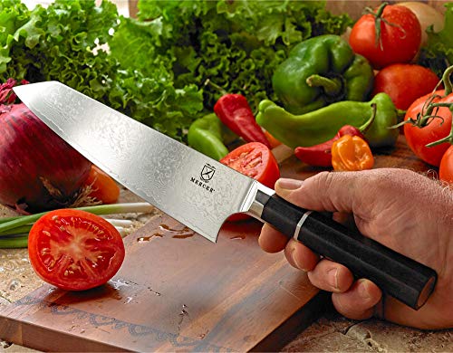 Mercer Culinary Premium Grade Super Steel, 8-Inch Chef's Knife, Ebony Wood Handle