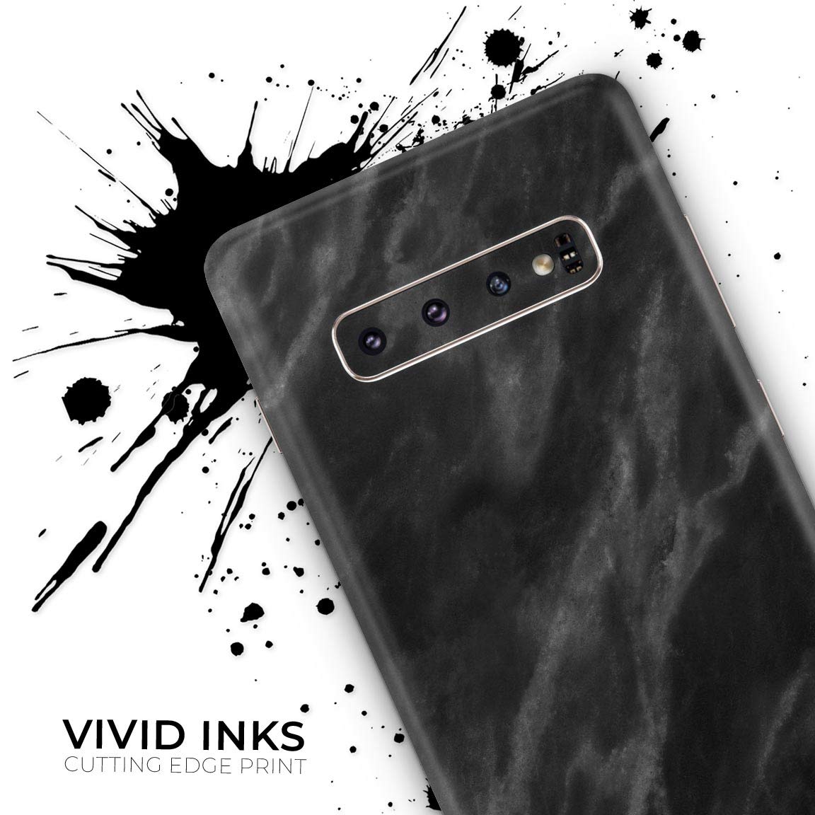 DesignSkinz Black Marble Surface Protective Vinyl Decal Wrap Skin Cover Compatible with The Samsung Galaxy S20 (Screen Trim & Back Glass Skin)