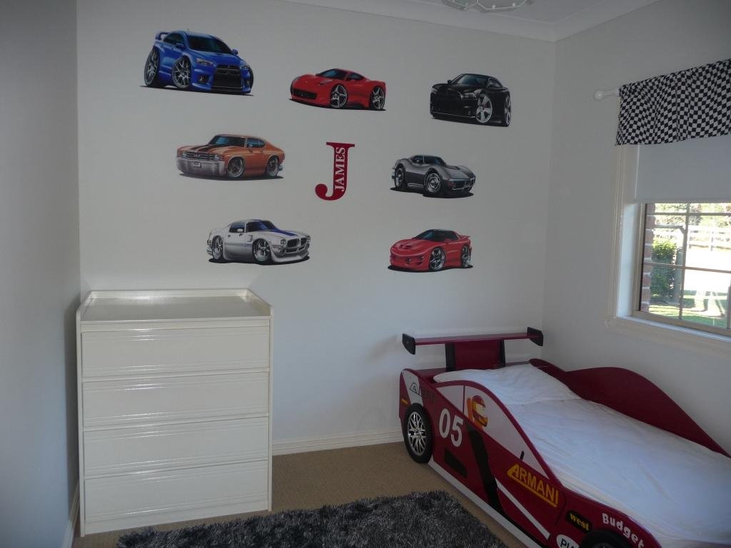 2008 CJ-7 KC Lights Wall Decal Vintage 3D Car Movable Stickers Vinyl Wall Stickers for Kids Room