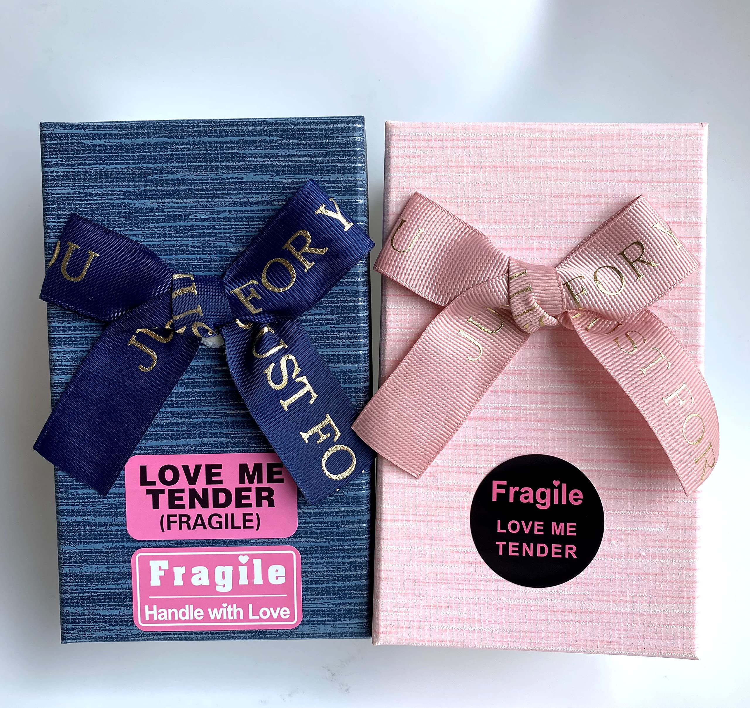 200pcs 1 x 2 inch Pink Fragile Sticker Love Me Tender Shipping Label for Envelope Gift Jewelry Bag