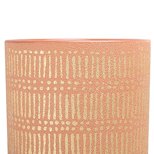 Main + Mesa Stoneware Pots with Gold Pattern, Set of 2