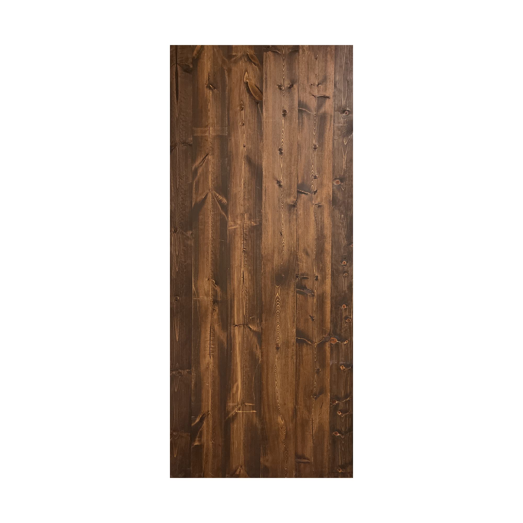 48in/60in/72in/84in x 84 in S-Series Finish Knotty Pine Wood Sliding Barn Door with Hardware Kit (72 in x 84 in, Multi Color)