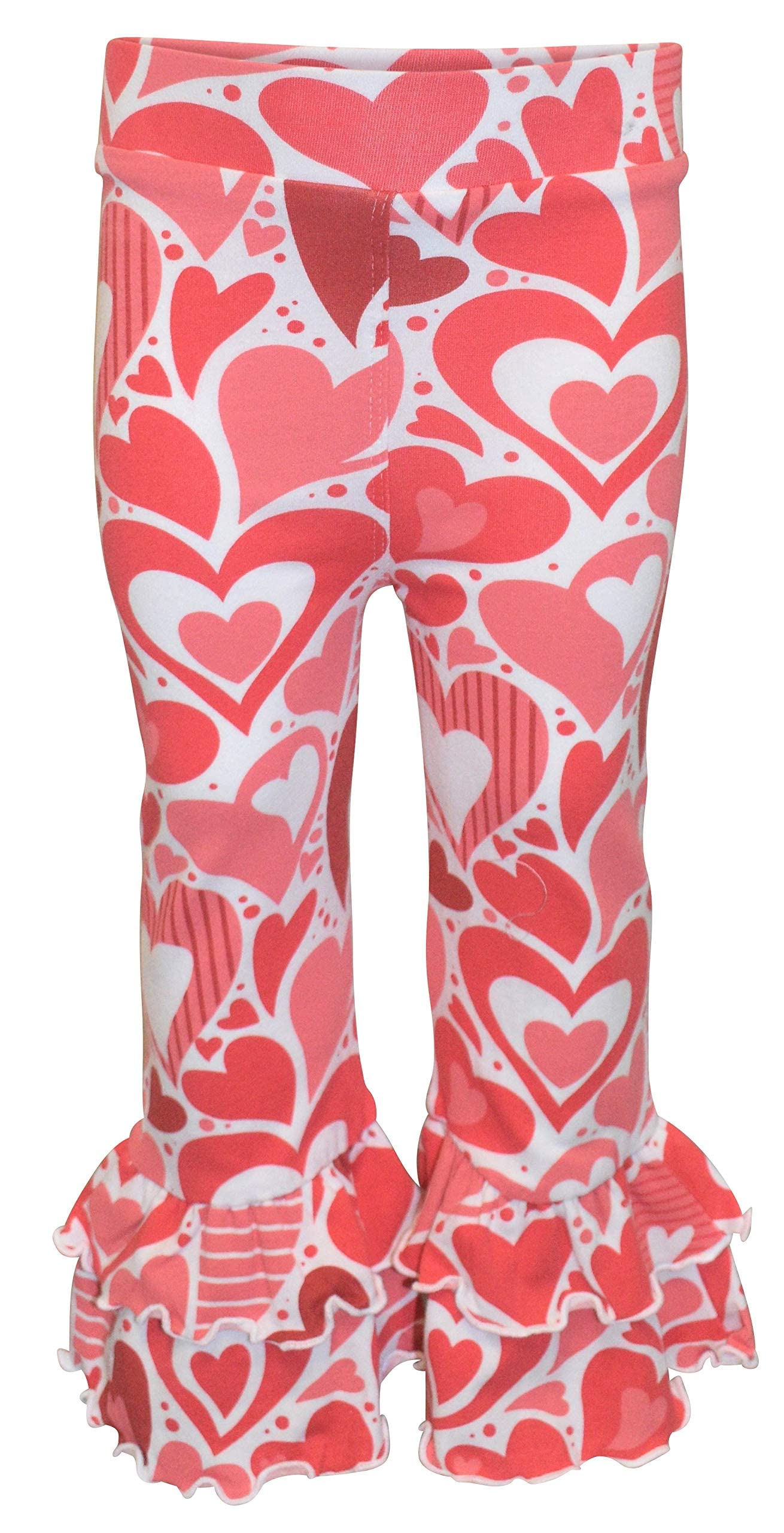 Unique Baby Girls Valentines Day Love Always Wins Pants Set (4t, Love Wins)