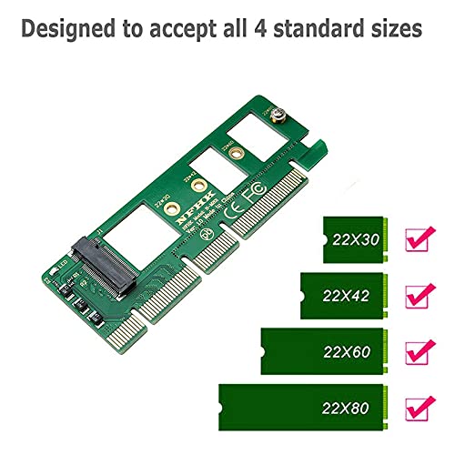 Acxico 1Pcs M.2 NGFF to Desktop PCIe x4 x8 x16 NVMe SATA Dual SSD PCI Express Adapter Card