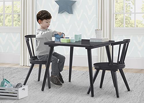 Delta Children Windsor 2-Piece Chair Set, Midnight Grey