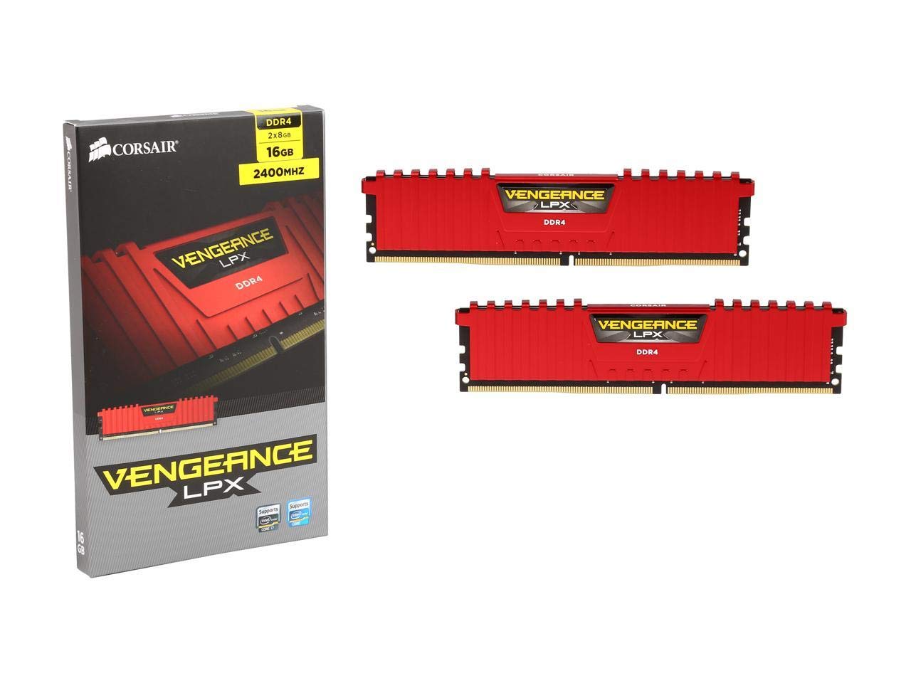 CORSAIR 32GB (2 x 16GB) Vengeance LPX DDR4 PC4-28800 3600MHz Desktop Memory Model CMK32GX4M2D3600C18R