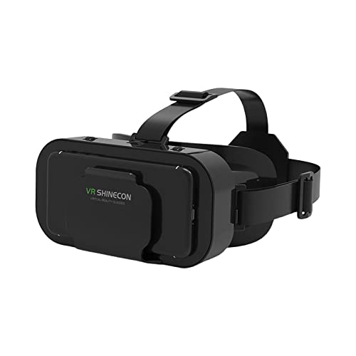 2022 Portable Vr Glasses Helmet 3D Glasses Virtual Reality for Smart Phone Headset Binoculars Video Game Movies Compatible with 4.0-7.0'' Smartphone 1Pcs