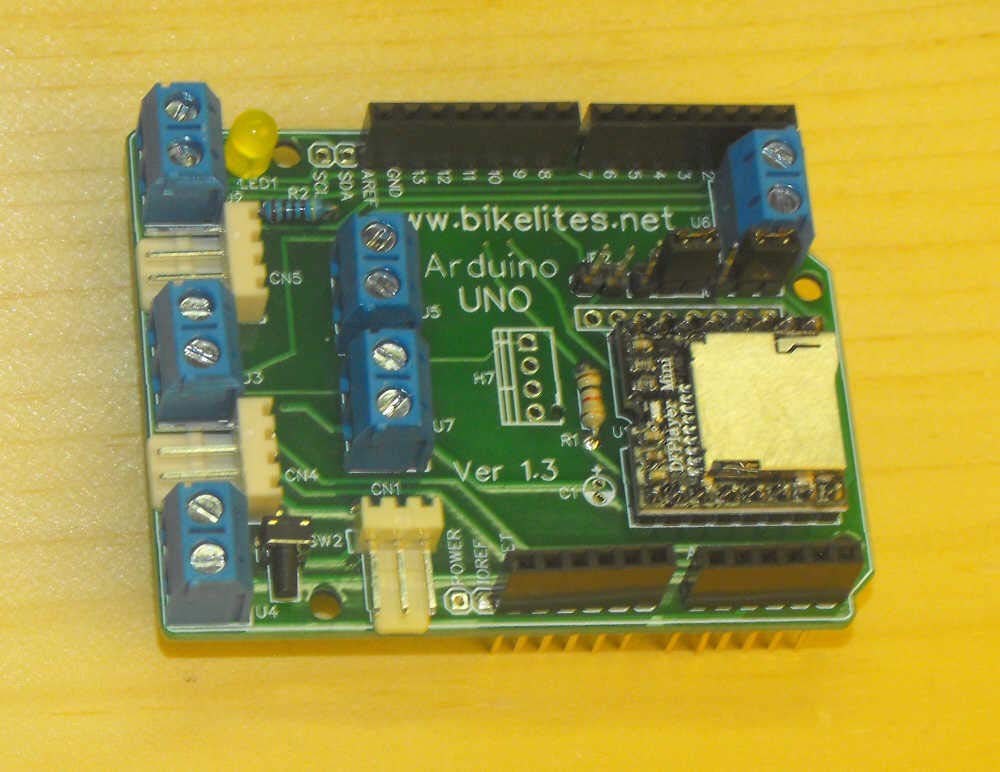 bikelites DFPlayer and Expansion Shield sh-13 for Arduino UNO