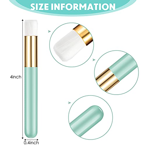 24 Pieces Lash Shampoo Brushes Set with Transparent Travel Plastic Tubes, Eyelash Extensions Nose Pore Deep Cleaning Brush Peel off Blackhead Removing Brush Tool Cosmetic Lash Cleanser Brush (Green)