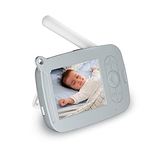 VOMENC Silicone Case for Infant Optics DXR-8 Video Baby Monitor 3.5" Display Only (Not Compatible with DXR-8 PRO) (Grey)