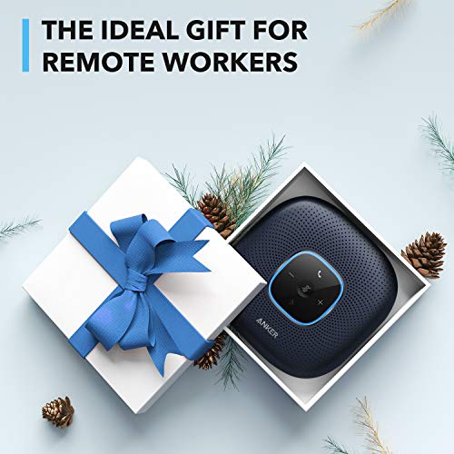 Anker PowerConf Bluetooth Speakerphone, 6 Mics, Enhanced Voice Pickup, 24H Call Time, Bluetooth 5, USB C, Zoom Certified Bluetooth Conference Speaker, Compatible with Leading Platforms For Home Office