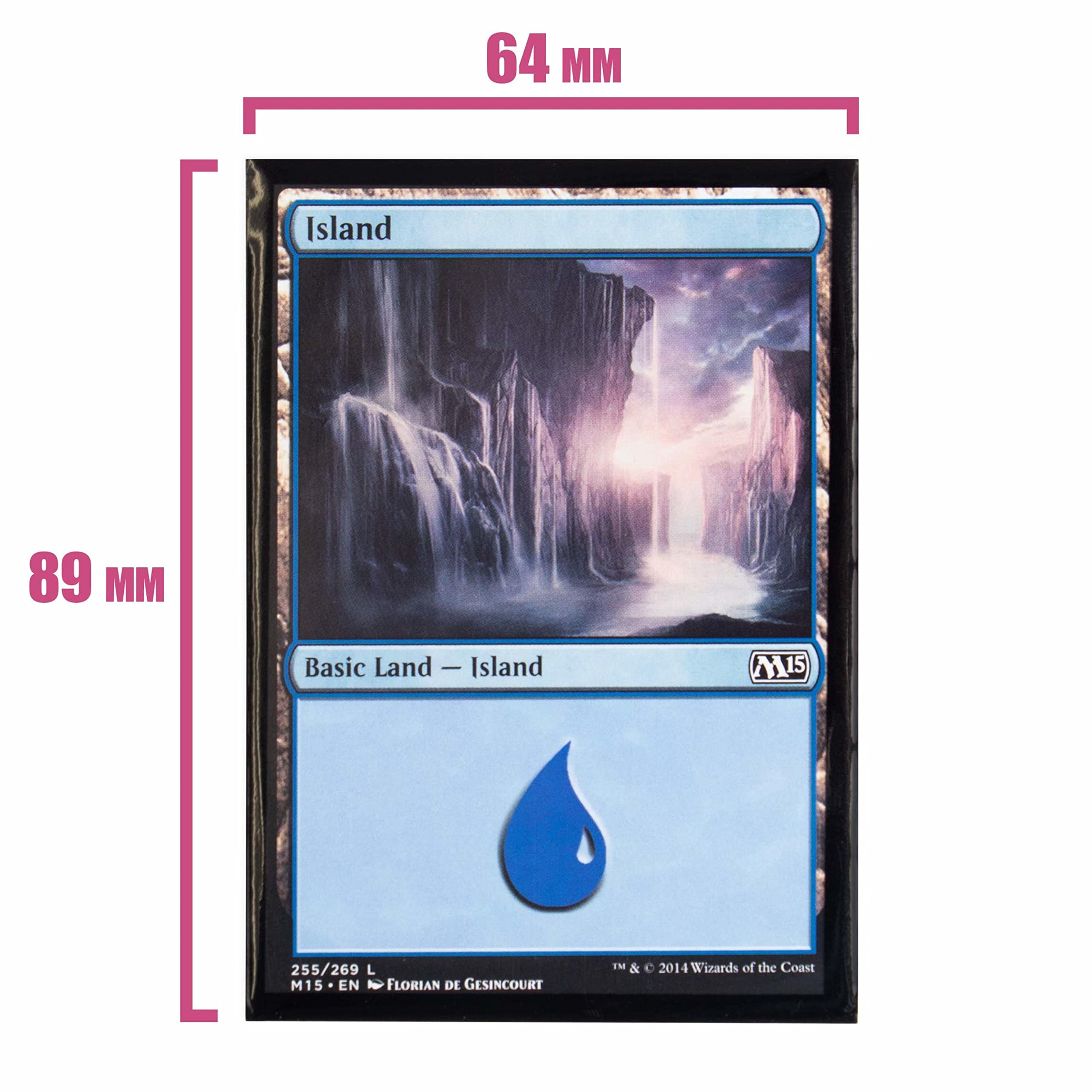 100 Pack Black Border Card Sleeves | Double Sleeve with Clear, Durable Plastic Trading Card Protectors for Drafting and Collecting | 100 Inner Sleeves Compatible with Popular Card Games