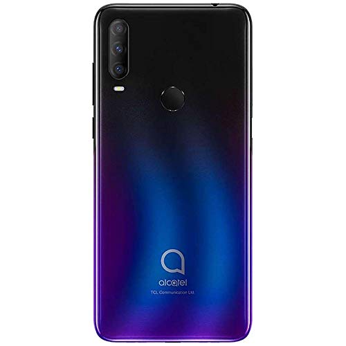 Alcatel 3 2020 (64GB, 4GB RAM) 6.22" HD+, 4000mAh Battery, Finger Print + Face Unlock, GSM Unlocked Global 4G LTE (T-Mobile, AT&T, Straight Talk) International Model 5029E (Chameleon Blue)