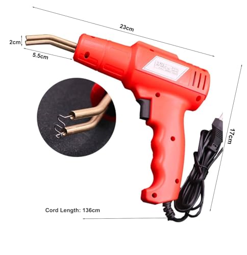 100W Plastic Welder Kit Plastic Bumper Repair Kit with 200 Staples for Plastic Repair Bumper Repair